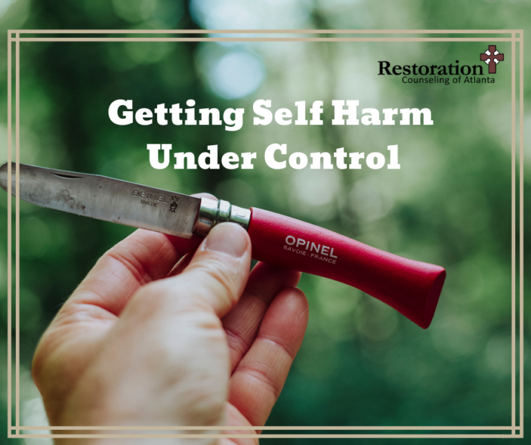 Getting Self Harm Under Control - Finding help for your loved one